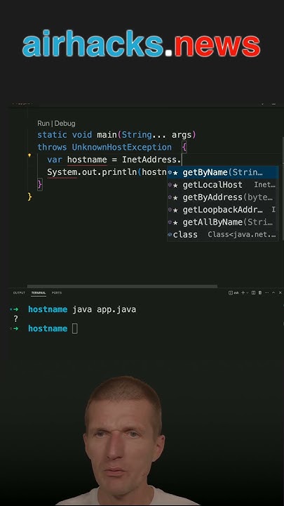How To Get The Name of Your Machine / The Hostname #java #shorts #coding #airhacks - YouTube