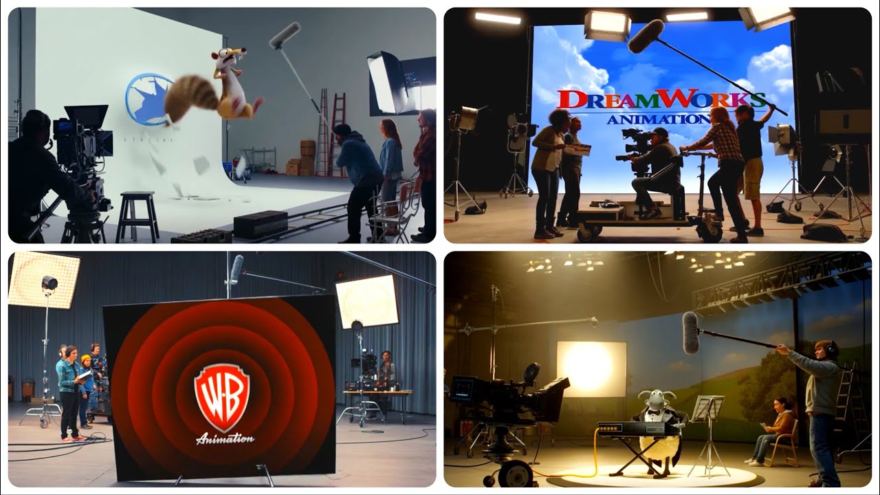 Behind the Scenes of Animation Studio Intros (Funny Moments) - YouTube