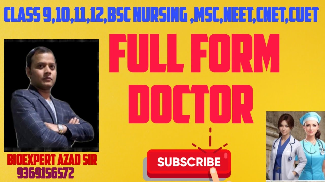 #Full form Doctor #Do you know full form of Doctor # - YouTube