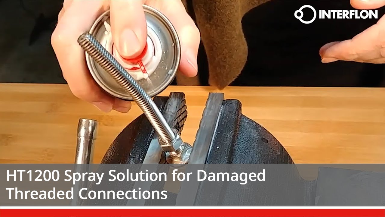 HT1200 Spray Rethreading a Ruined Bolt - YouTube