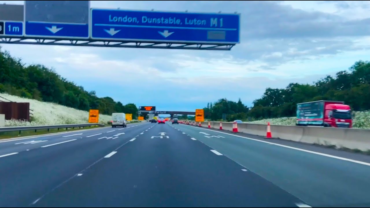 Northampton to London Drive A45 M1 A406 65 mile journey in HD - YouTube