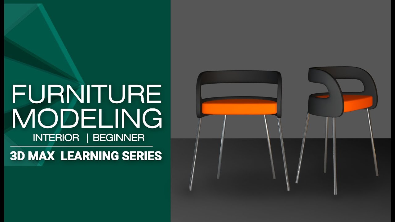 3Dmax Furniture Modeling tutorial Round chair - YouTube