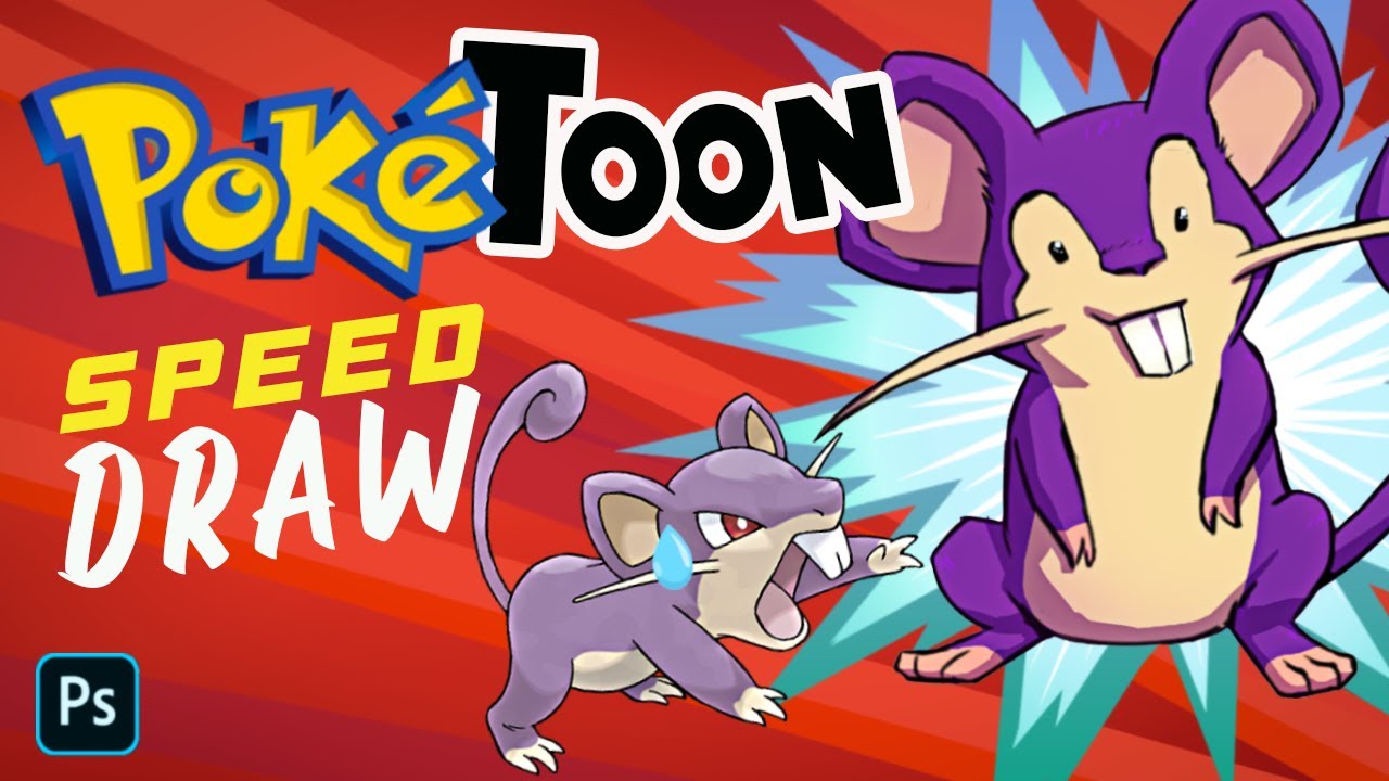 [RATATA POKETOON]!? SPEEDRAW/SPEEDART POKEMON VERSION CARTOON - YouTube