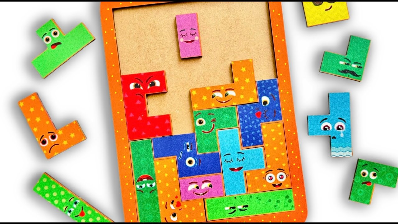 Best Learn Puzzle Geometric shapes Tetris | Preschool Toddler Learning ...