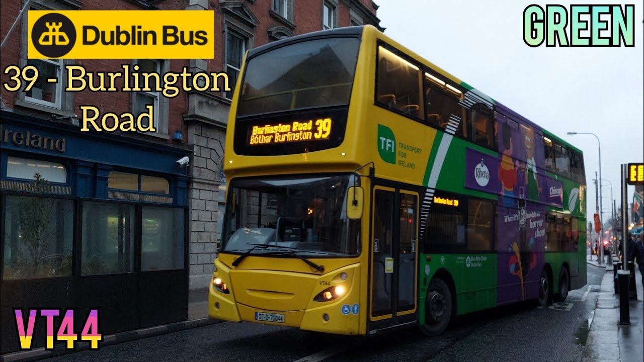 *Green* Dublin Bus Ride #254: Volvo Alexander-Dennis E500 B9TL VT44 ...