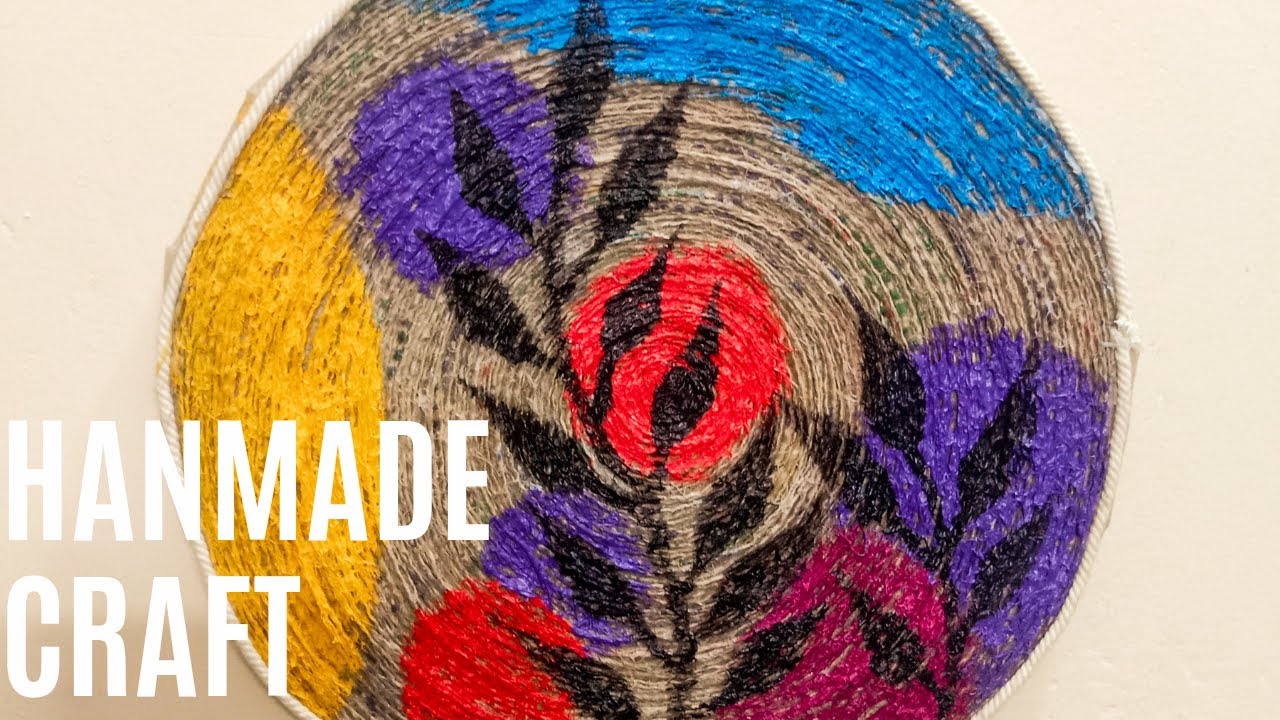 How to Make Beautiful Wall Craft with Rice Packet at home very easy ...