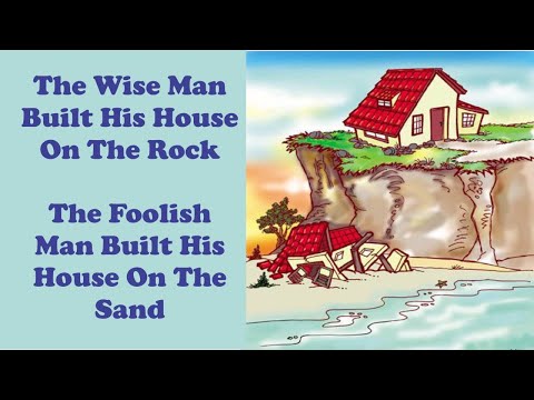 The Wise Man Built His House On A Rock | Children's Bible Story - YouTube