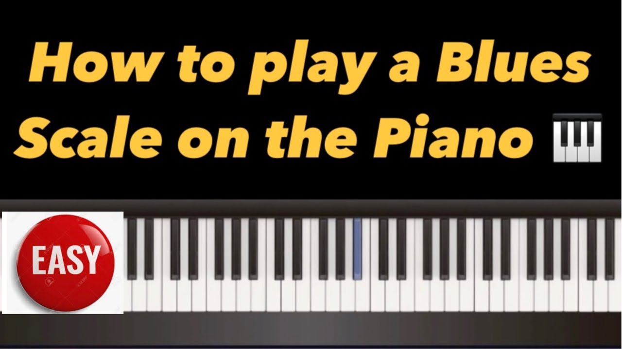 How to play a Blues Scale on the Piano!! - YouTube
