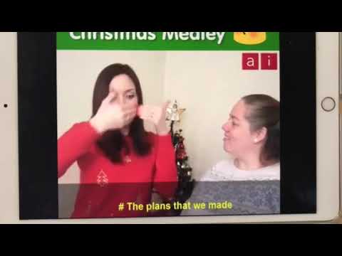Medley of Christmas songs in British Sign Language (BSL) and voice ...