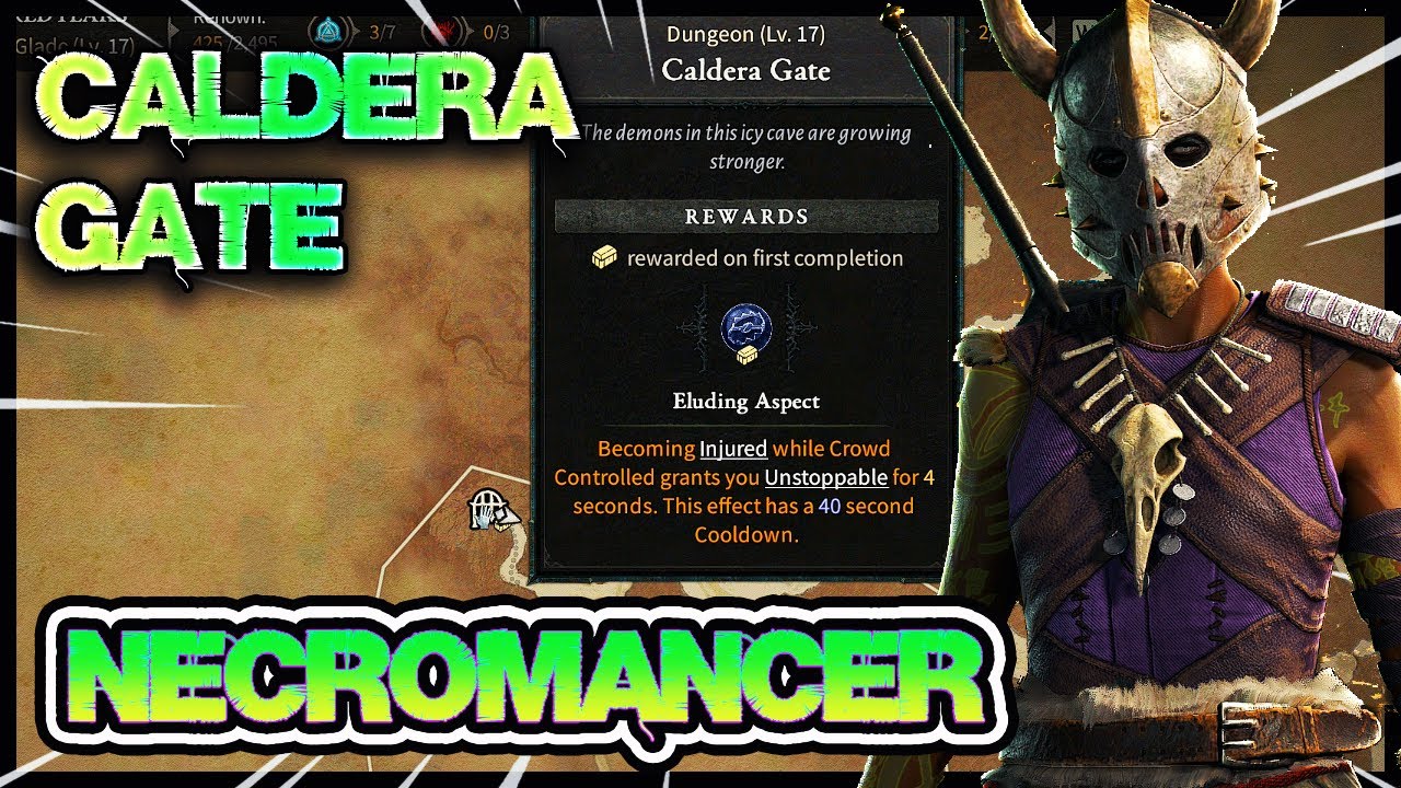 Caldera Gate Dungeon Necromancer Run Diablo 4 BETA - YouTube