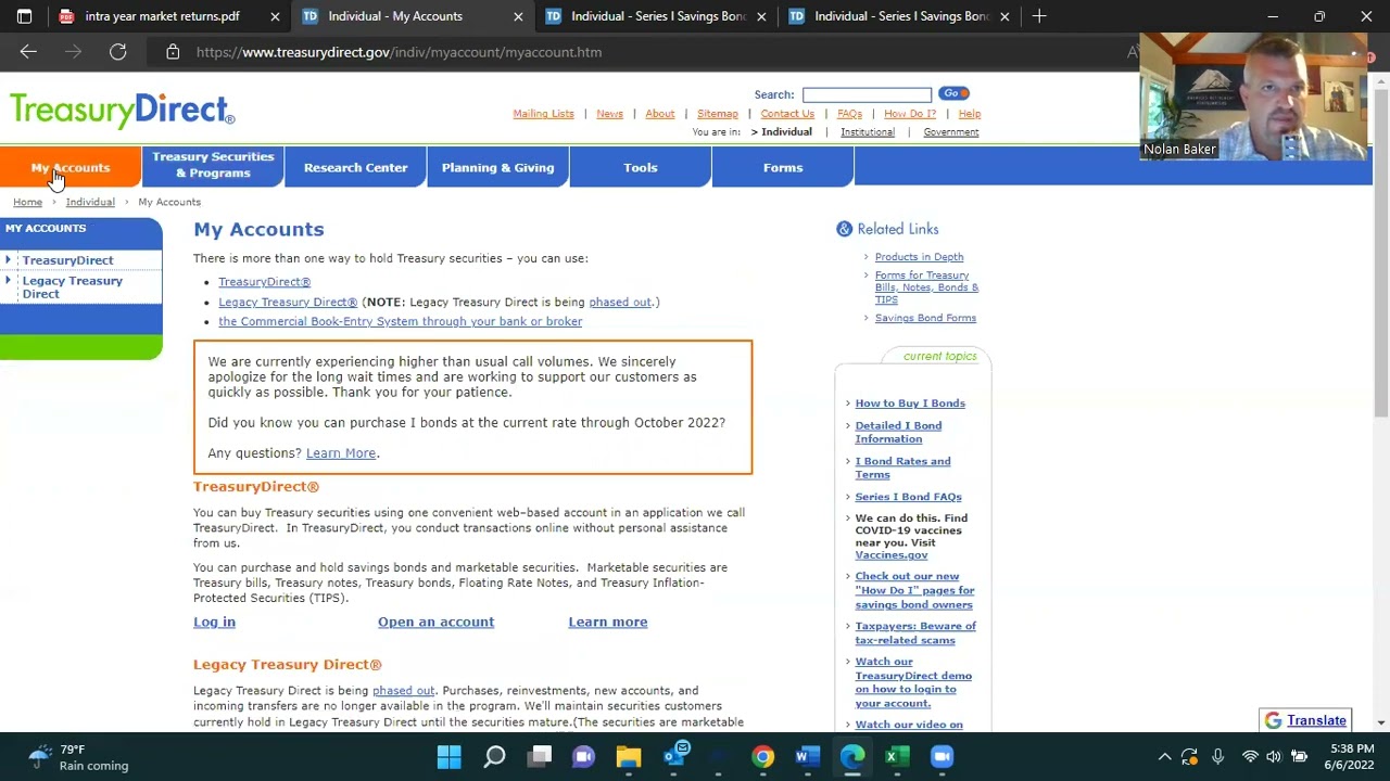 How to set up an account with the US Treasury to purchase Government I ...