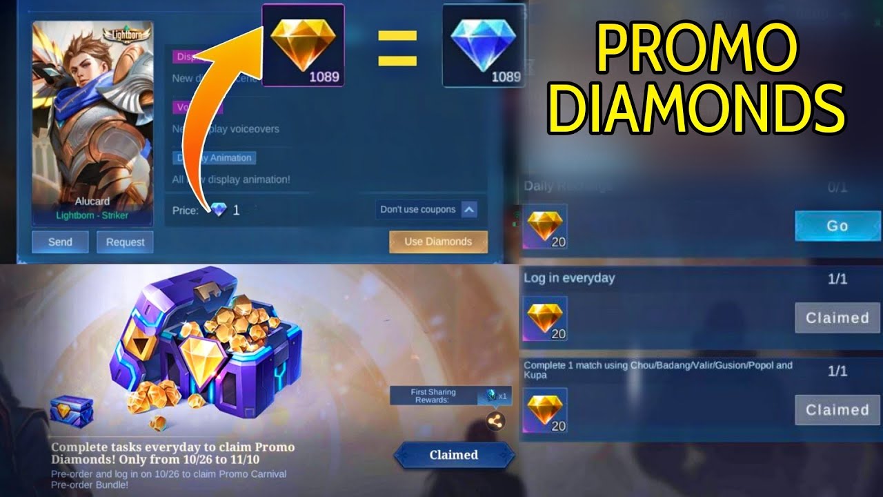 PROMO DIAMONDS IS BACK 🔥/ BUY SKIN WITH ONLY 1 DIAMOND NOW - YouTube