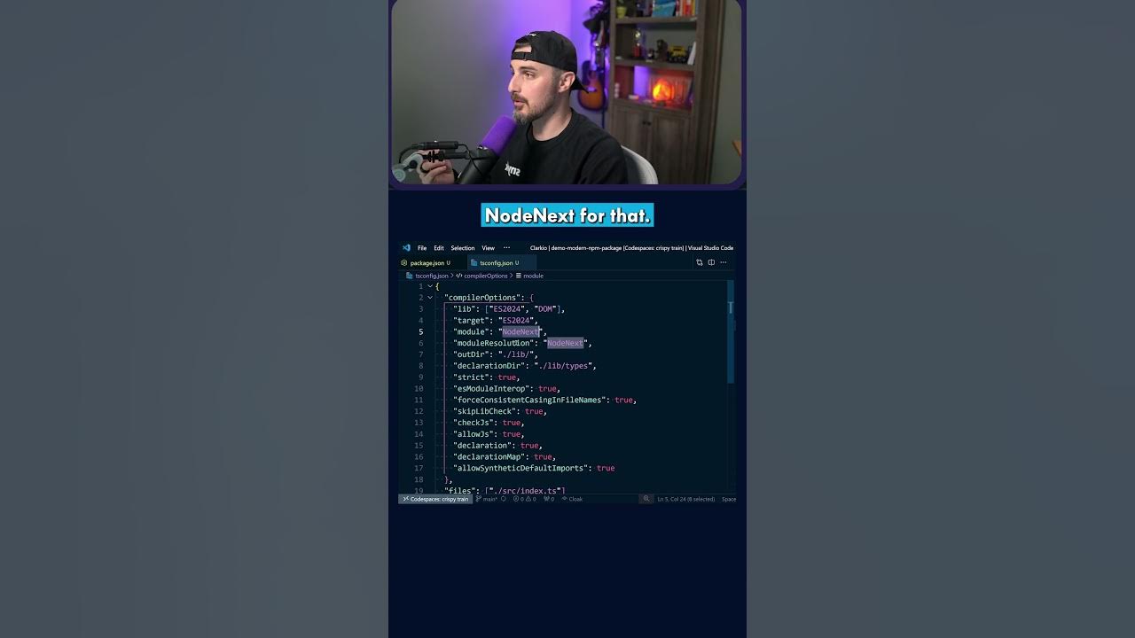 Creating a TypeScript config file - YouTube