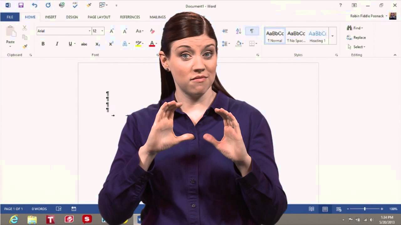 Word 2013 ASL - LearnKey course promo - YouTube