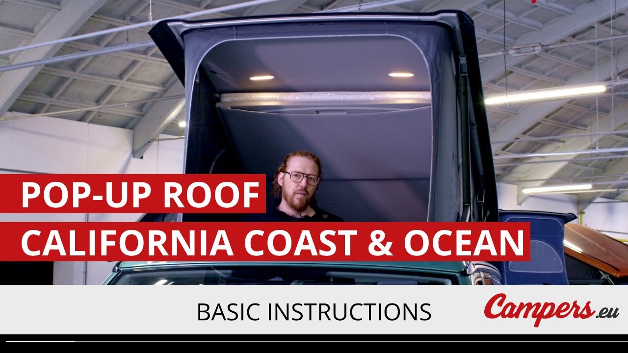 How to operate the POP-UP ROOF (POP-TOP). Basic Instructions VW ...