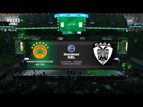 Stoiximan GBL 2025-2026 | Play Off | 1η Αγωνιστική| Ημιτελικός|Παναθηναϊκός AKTOR - ΠΑΟΚ |Highlights