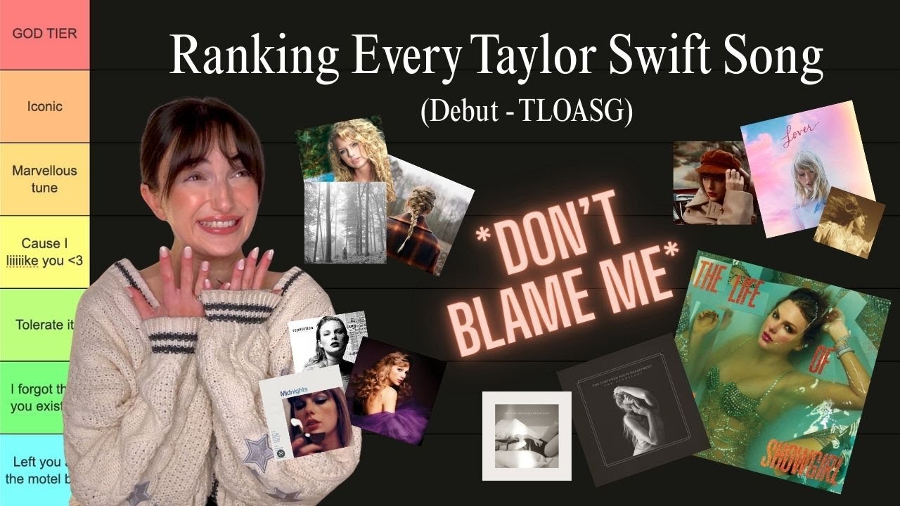 TIER RANKING EVERY TAYLOR SWIFT SONG!! *UPDATED FOR 2026* (from Debut ...