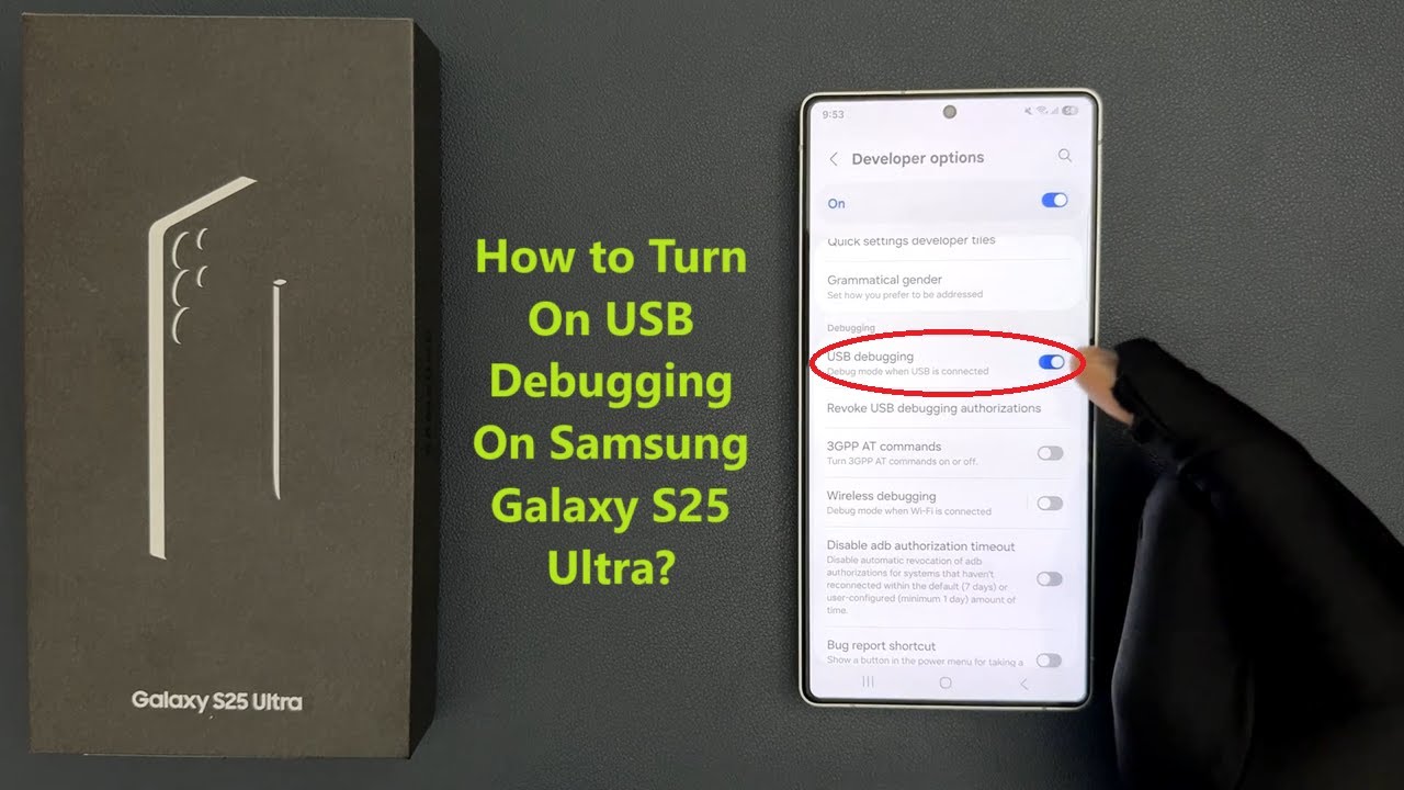 How to Turn On USB Debugging On Samsung Galaxy S25 Ultra? - YouTube