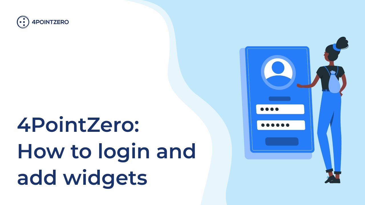 4PointZero: How To Login And Add Widgets - YouTube