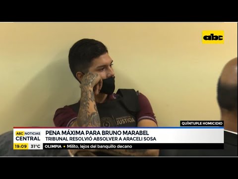 Quíntuple asesinato: Pena máxima para Bruno Marabel - YouTube