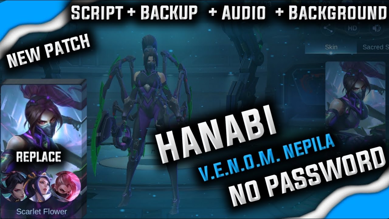 Script Skin Hanabi VENOM No Password - YouTube