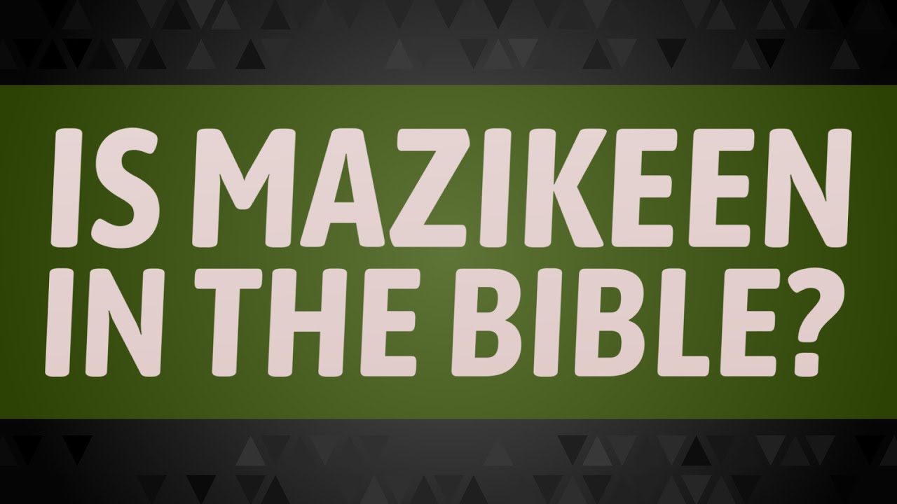 Is Mazikeen in the Bible? - YouTube