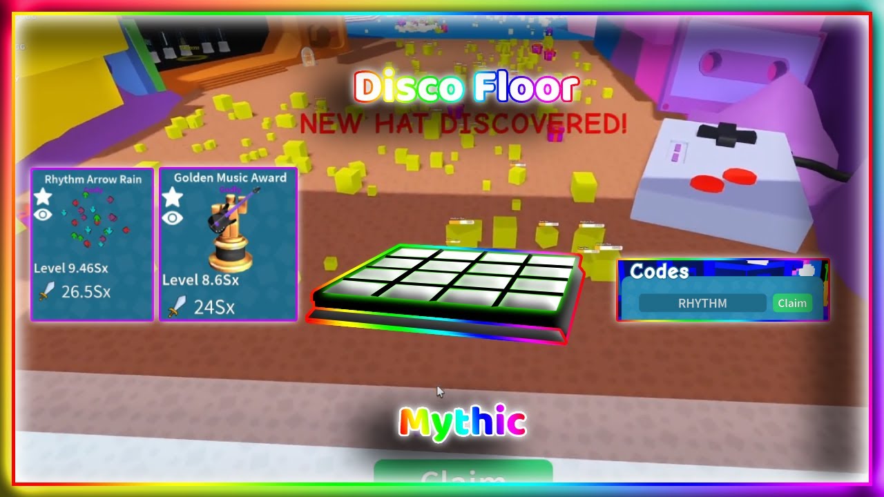 Unboxed Mythical Disco Floor and new 'RHYTHM' Code | Unboxing Simulator - YouTube
