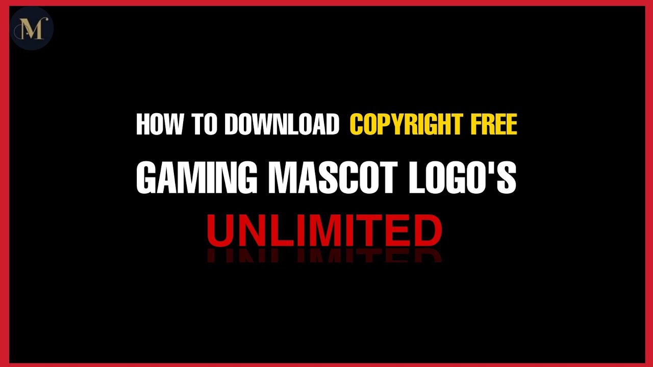 How To Download Copyright Free Gaming Mascot Logos - M9 EDITZ 🔥 - YouTube
