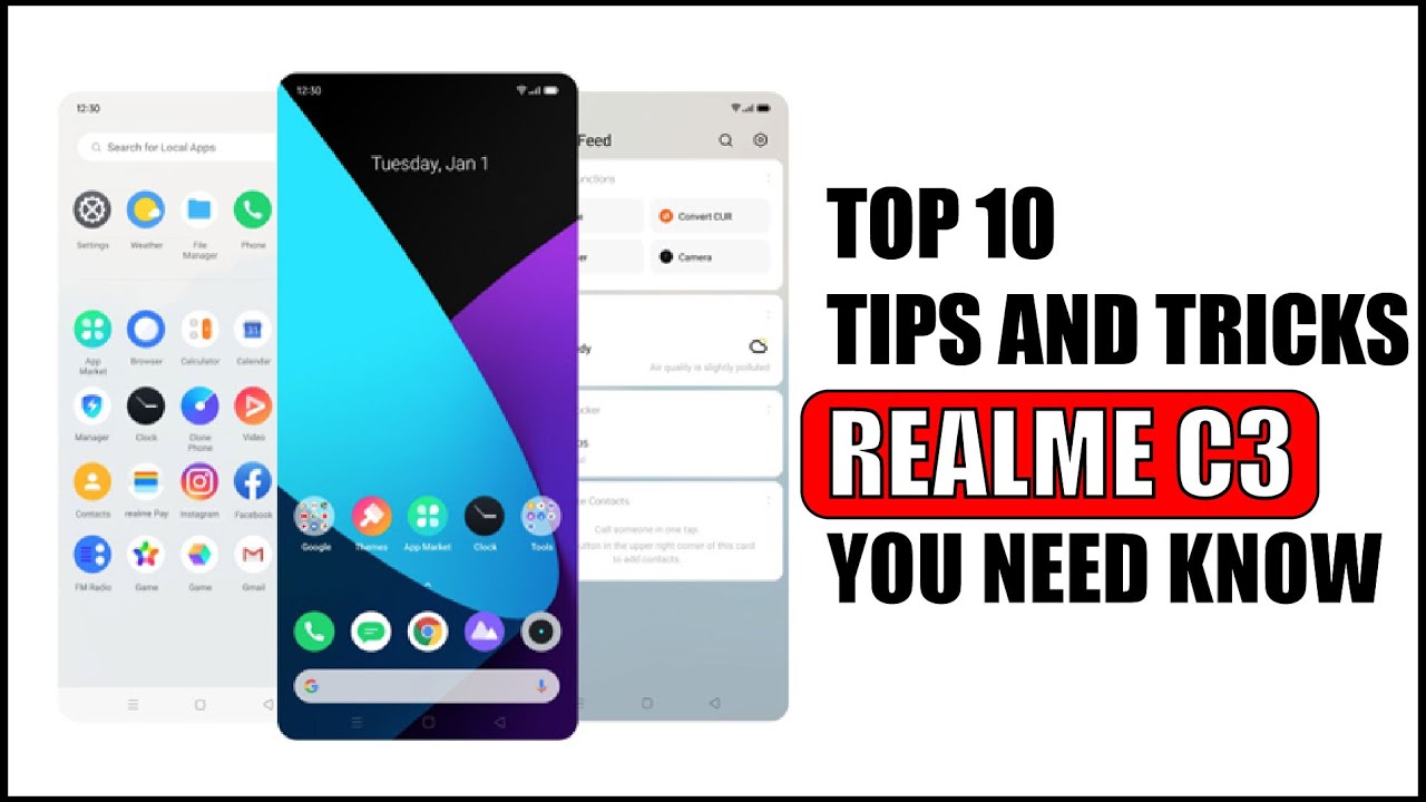 Top 10 Tips and Tricks Realme C3 you need know - YouTube