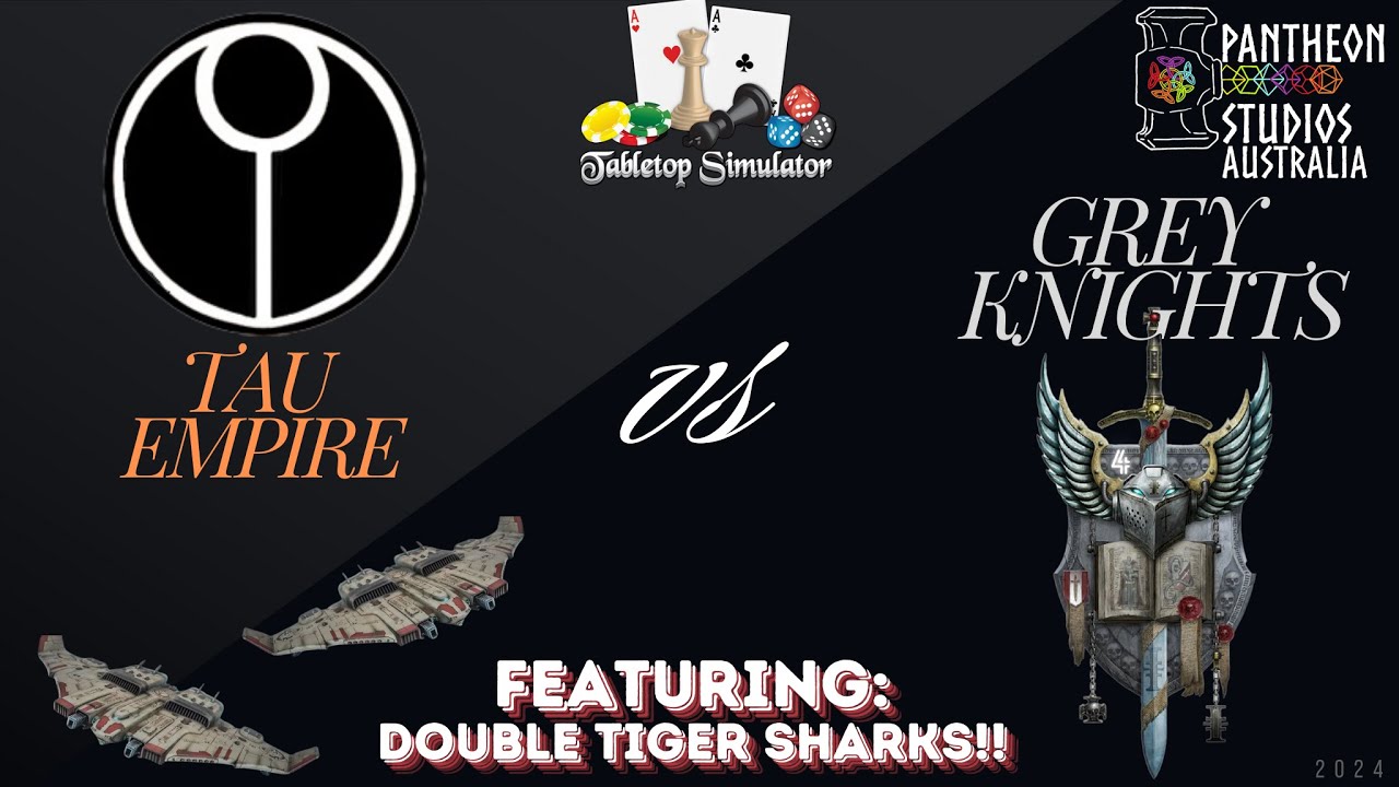 Tau vs Grey knights - Warhammer 40k: Double Sharks Kauyon Game!! - YouTube