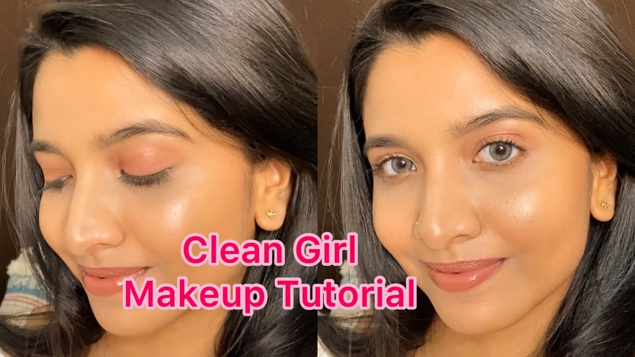 Clean Girl Makeup Tutorial Dewy Makeup Look With Lens | Anju Antony ...