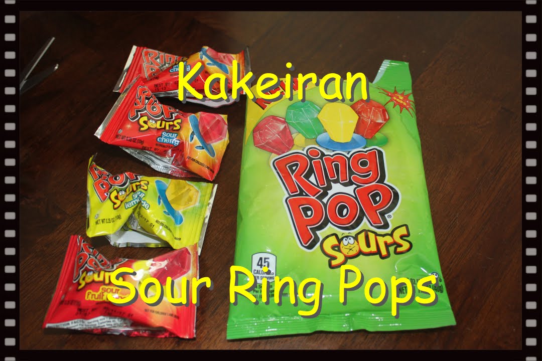 Sour Ring Pops Challenge - YouTube