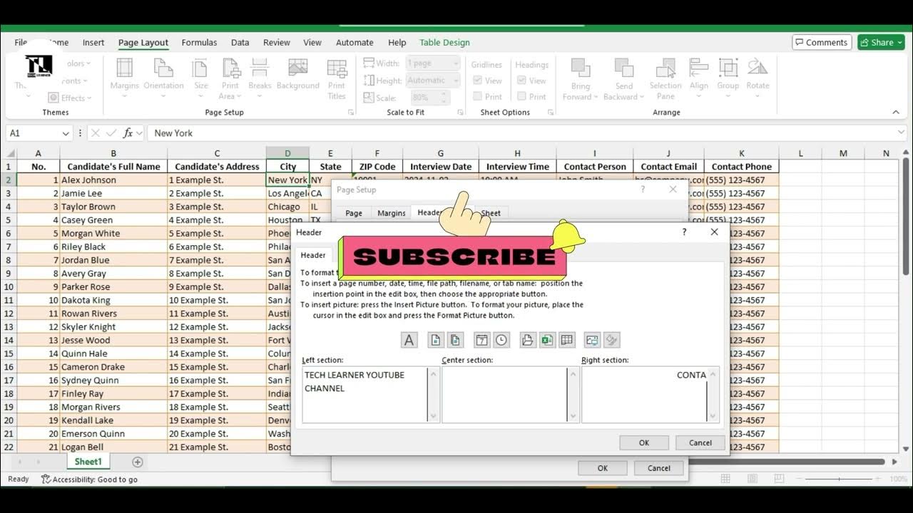 MS EXCEL Printing tips | TECH LEARNER - YouTube