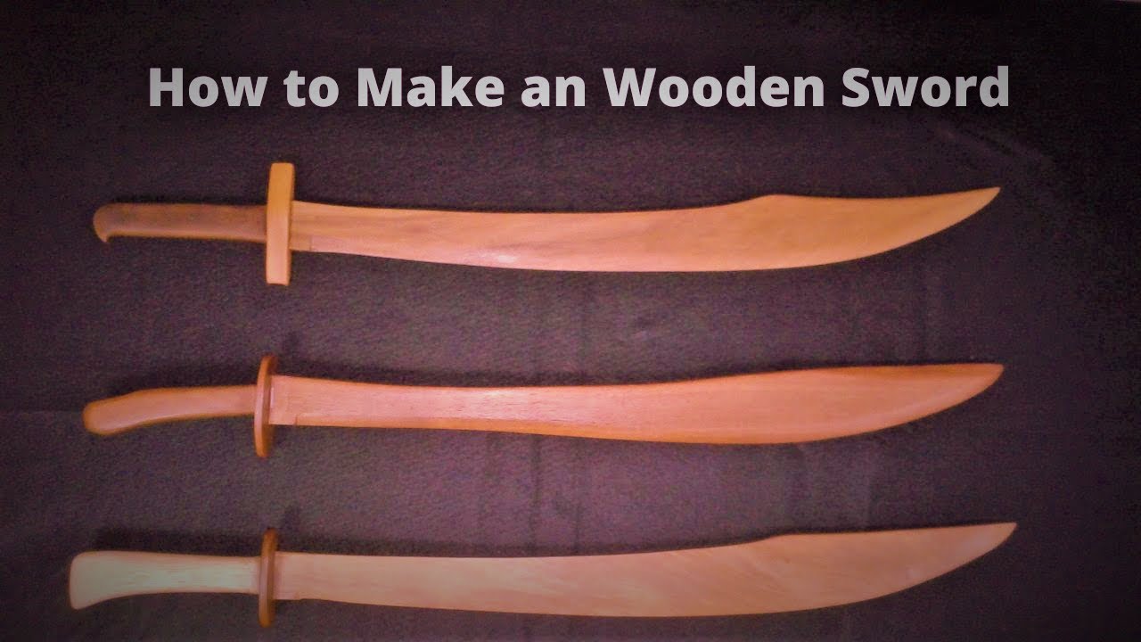 How to Make an Amazing Sword of Wood Without Using Power Tools | DIY ...