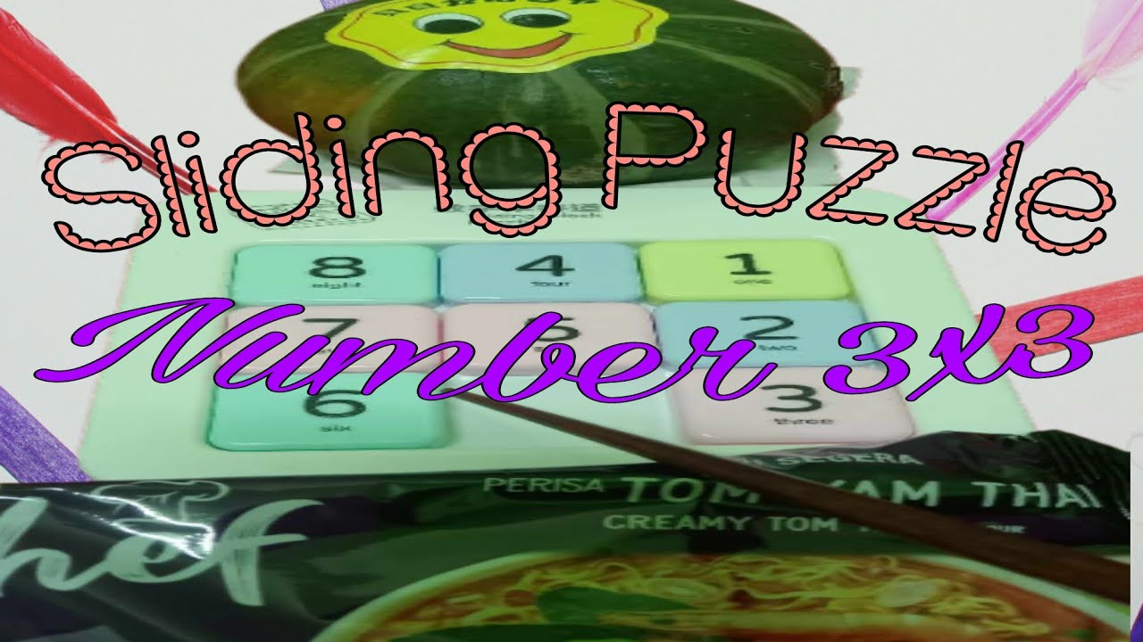 SLIDING PUZZLE NUMBER 3X3 #games #asmrpuzzle #viralvideo #ScreenCast # ...