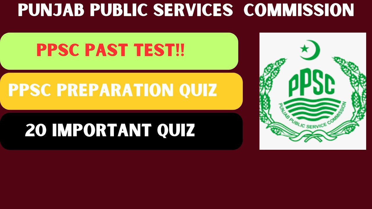 Ppsc Test Preparation General Knowledge|QuizQuest insight - YouTube