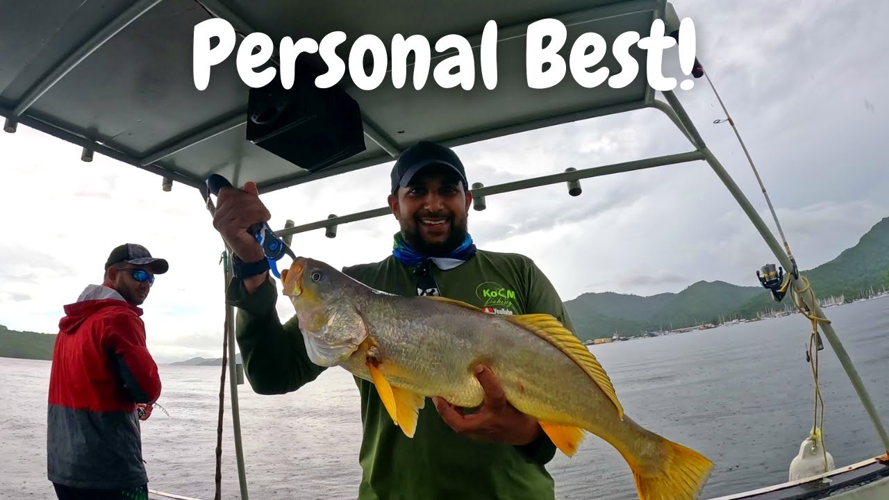 HANDLINE & ROD FISHING DOWN THE ISLANDS, TRINIDAD!!! Tough Day Saved By ...
