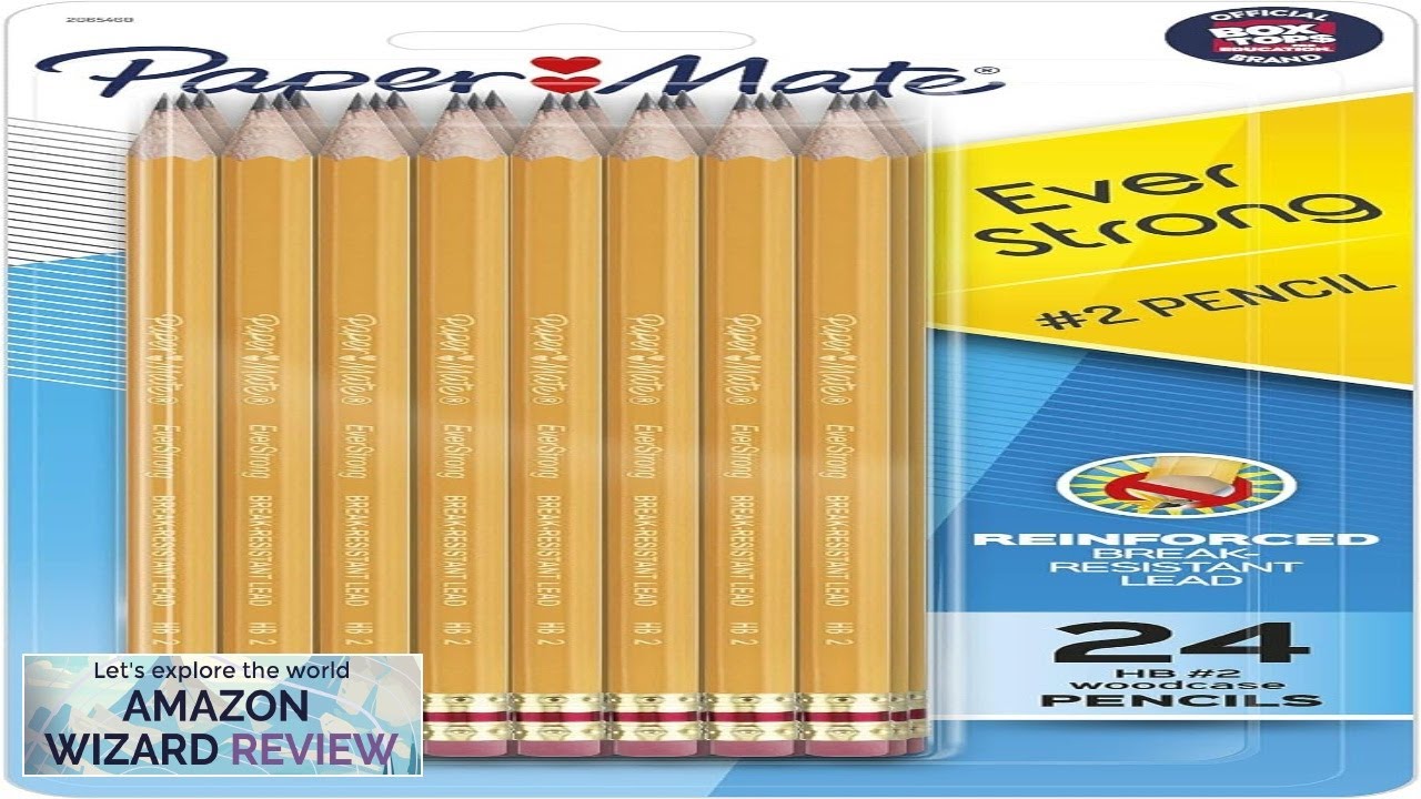 Paper Mate EverStrong #2 Pencils Reinforced Break-Resistant Lead When Writing 24-Pack Review ...