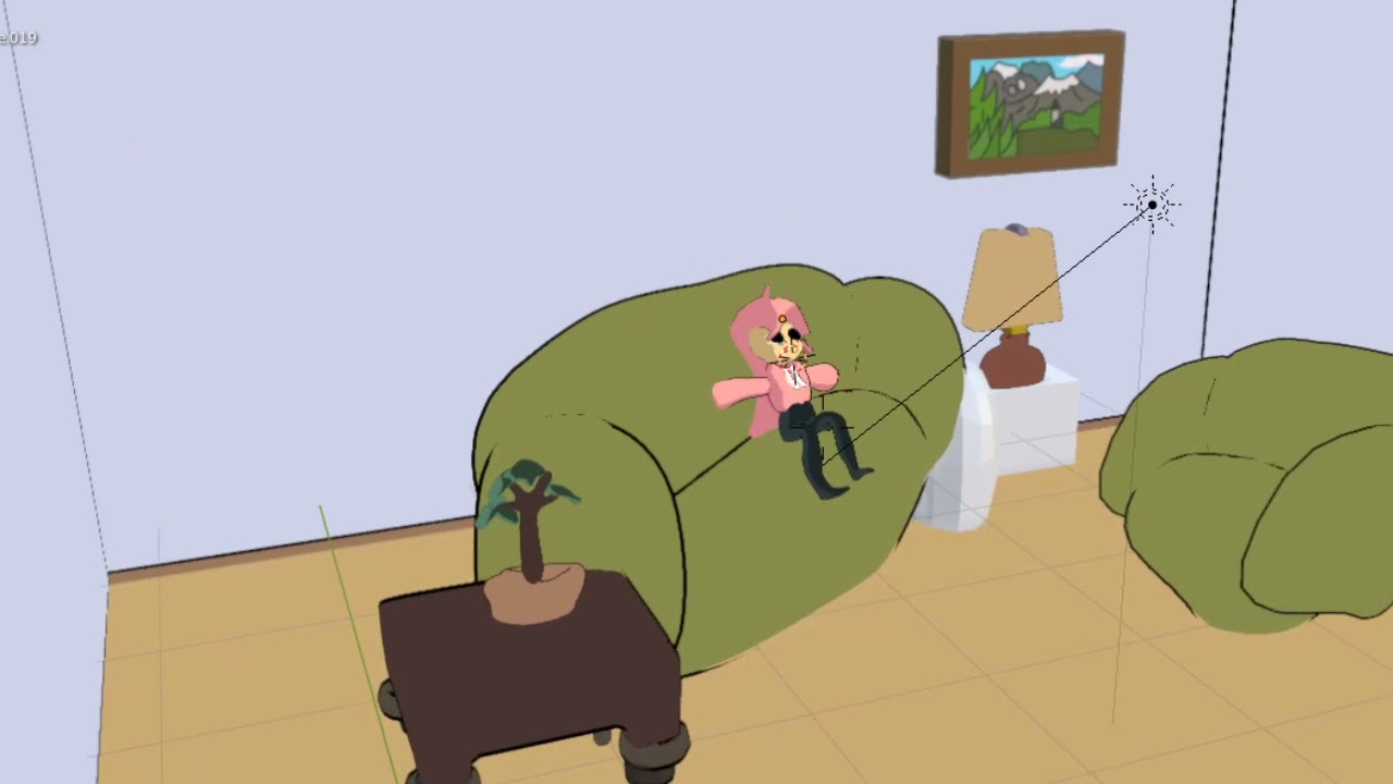 Goanimate living room in 3D - YouTube