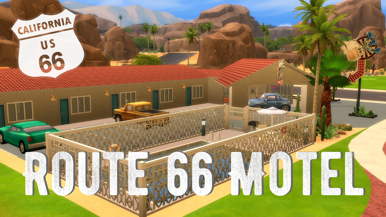Route 66 Motel - The Sims 4 Speed Build - YouTube