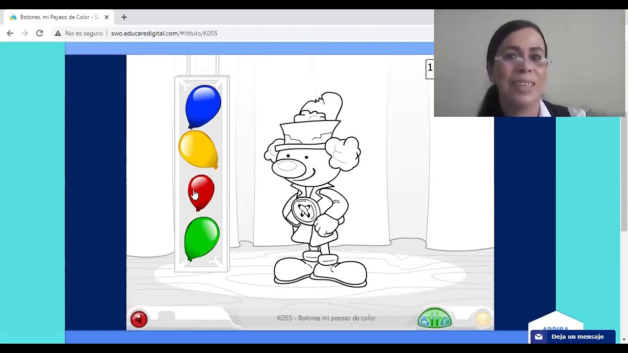 Botones, mi payaso de color, kinder - YouTube