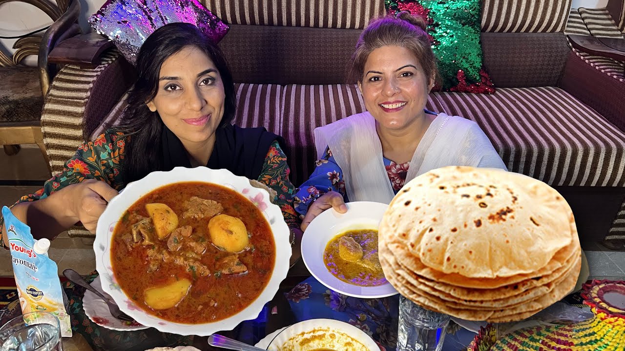 Alu Gosht And Roti Eating Challenge | Alu Gosht & Chapati Eating ...