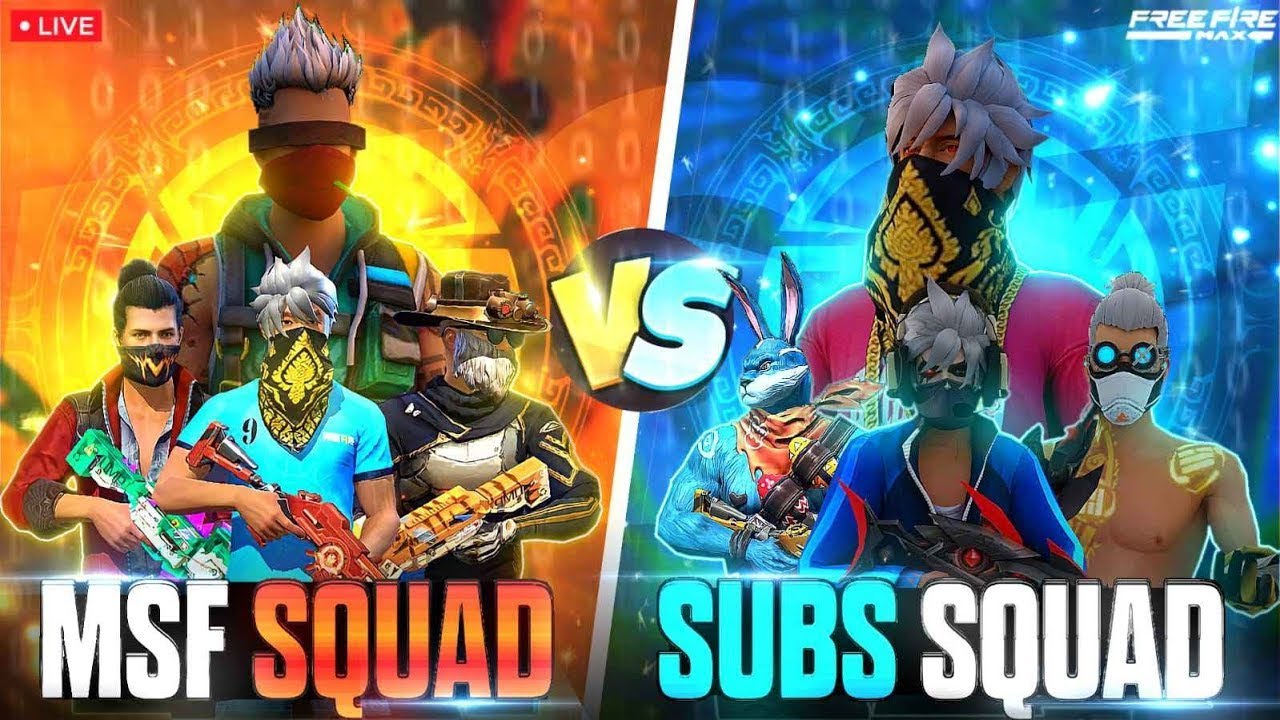 4 VS 4 TEAM MSF 🤯 VS SUBS SQUAD 🔥 🎯 ROAD TO 30K 🎯 SUBS|#MSF # ...