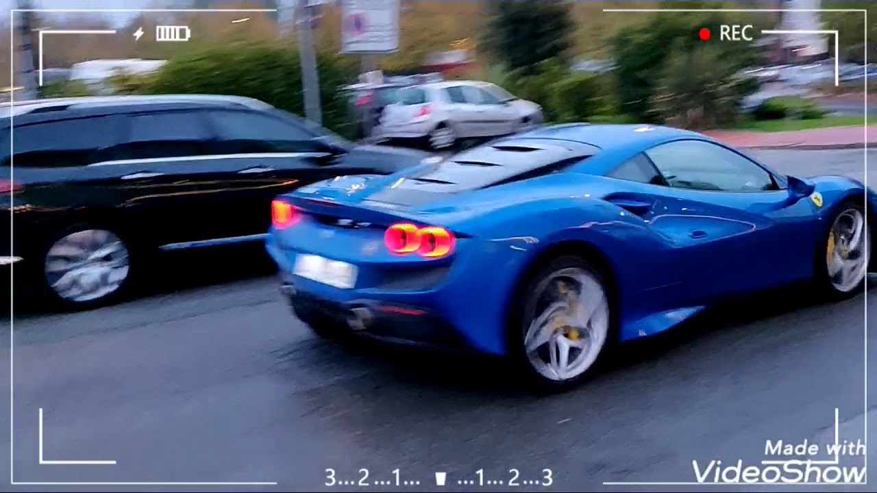 Blue #Ferrari F8 Tributo at Maranello 🇮🇹 - YouTube