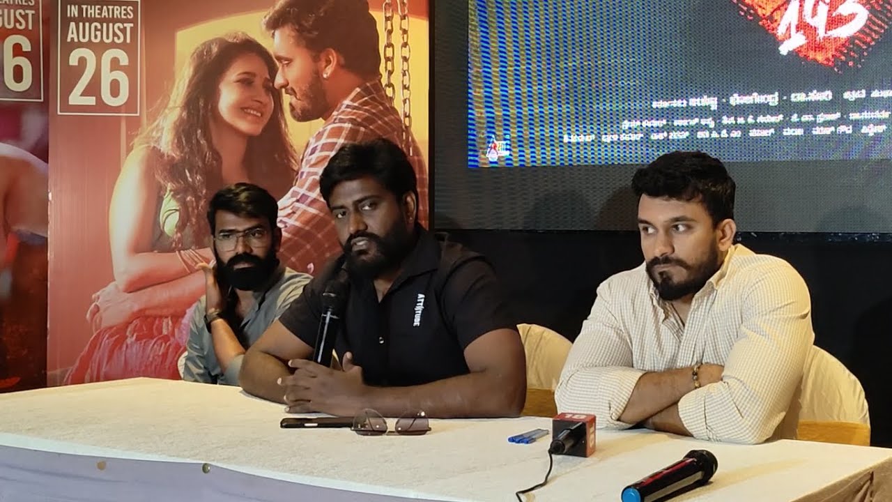 LIVE: Shiva 143 pressmeet | Dheeren Ramkumar | Manvitha Kamath | Anil Kumar| Arjun Janya| - YouTube