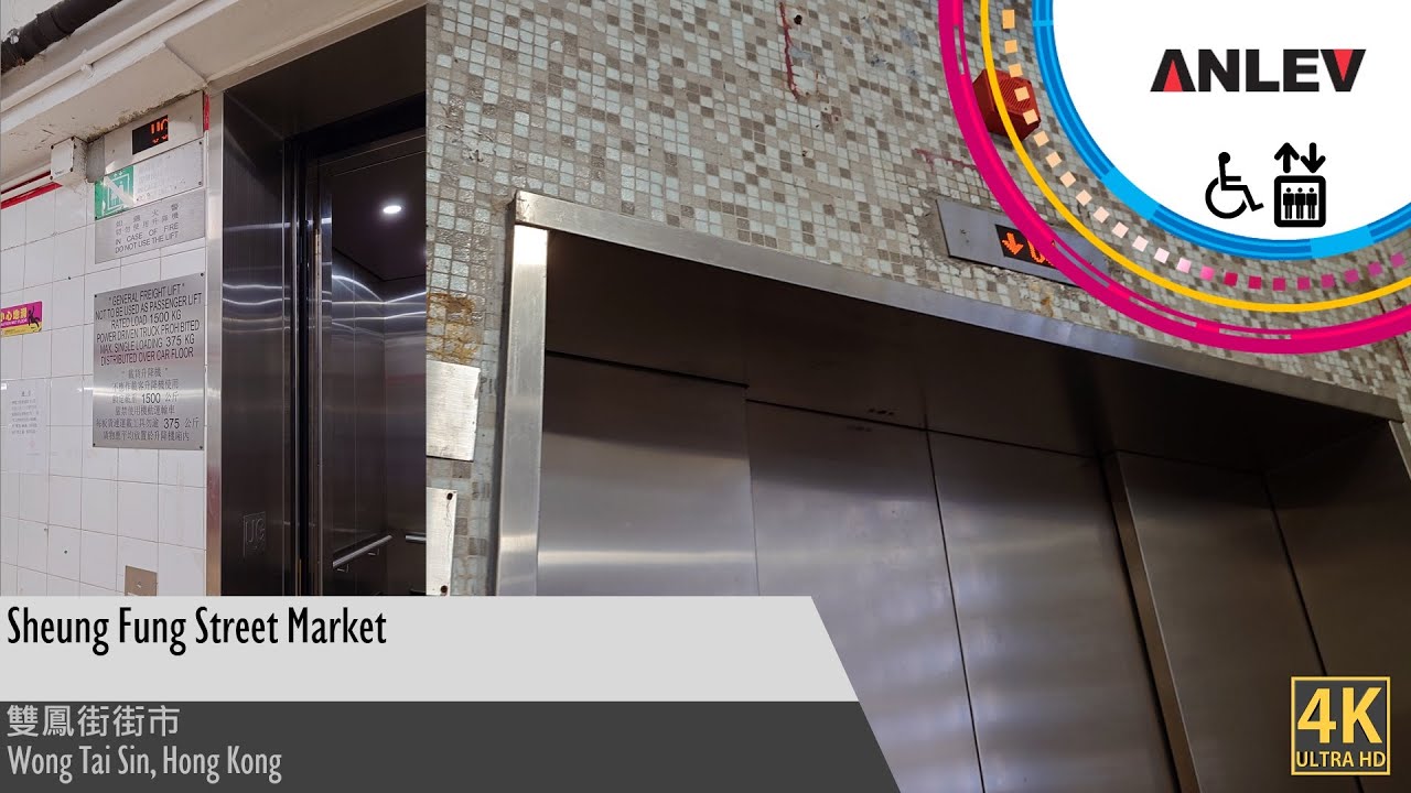 Replaced Anlev Elex Traction Freight Lift at Sheung Fung Street Market ...