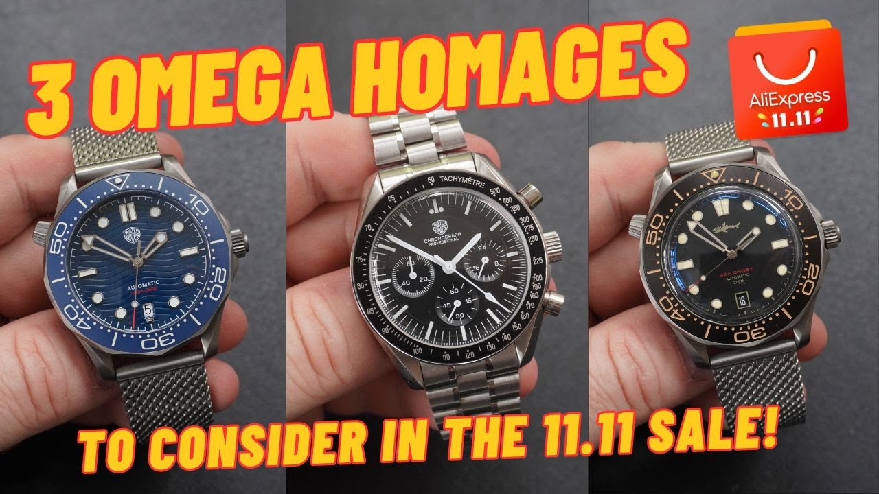 Three Omega Homages to consider in the Aliexpress 11.11 sale - YouTube