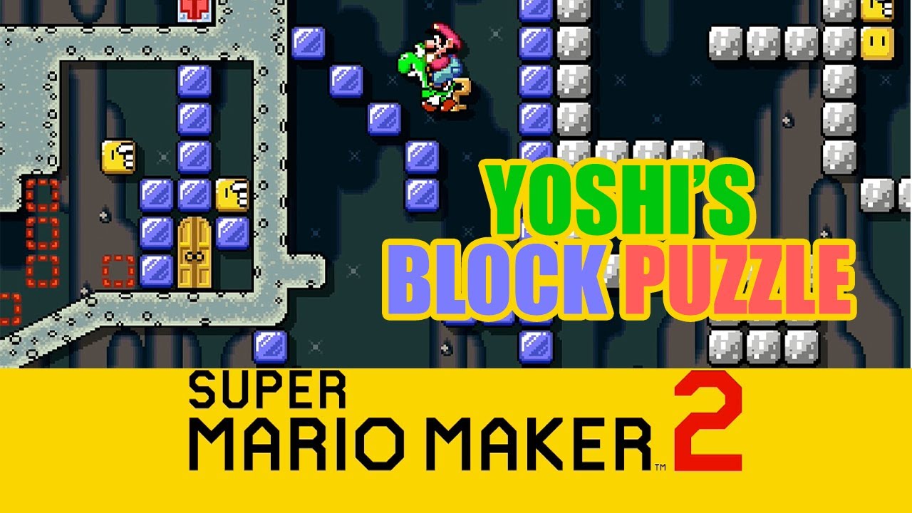 Super Mario Maker 2 - Yoshi's Block Puzzle - YouTube