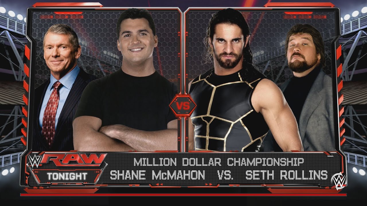 Shane McMahon vs Seth Rollins RAW Nov. 2, 2015 WWE 2K16 - YouTube