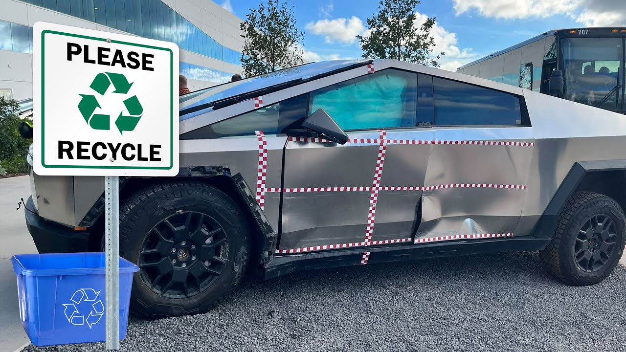 How Much is a Scrapped Cybertruck Worth in Scrap Metal? - YouTube